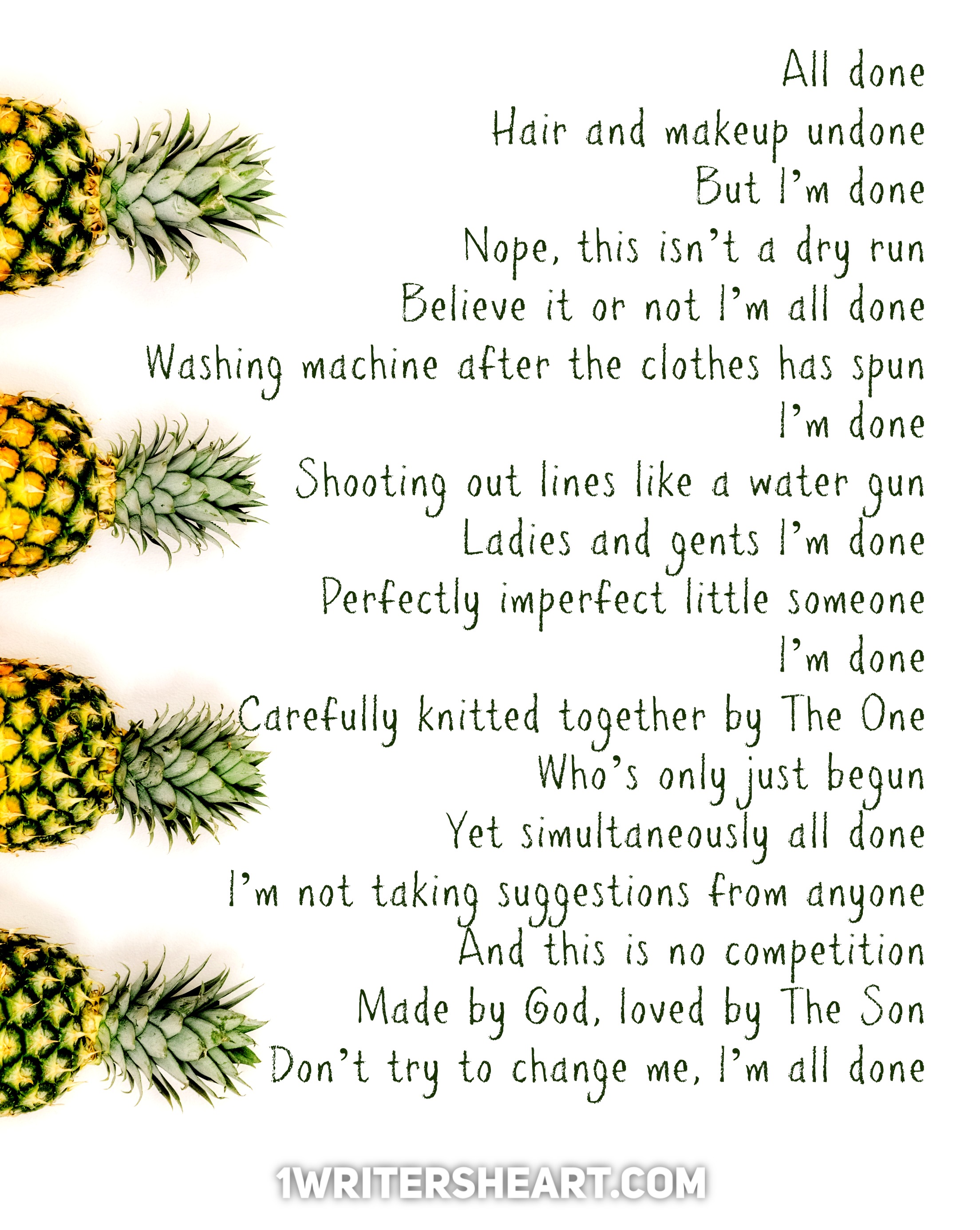 #Done – 1WritersHeart